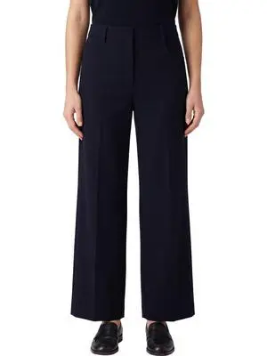 Max Mara Tailored Wide Leg Trousers - Blue