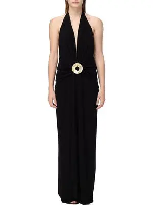 Cult Gaia Halterneck Maxi Dress With Embellished Detail - Black