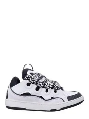 LANVIN Leather And Suede Sneakers - White