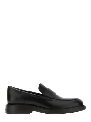 Hogan Leather Loafers - Black