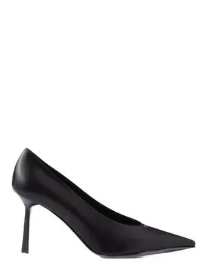 Prada Leather Pointed Toe Pumps - Black