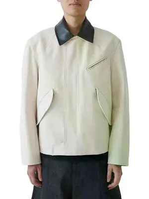 SAGE NATION Painter Hybrid Biker Jacket - Neutrals