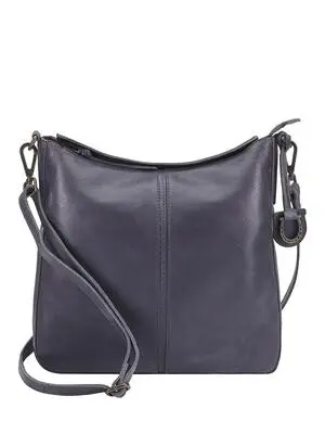 LLOYD BAKER Phoebe Washed Leather Hobo Bag - Grey