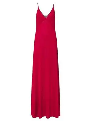 Fendi Silk Maxi Dress - Red