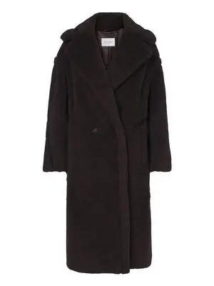 Max Mara Alpaca, Wool, And Silk Teddy Coat - Brown