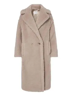 Max Mara Alpaca, Wool, And Silk Teddy Coat - Beige