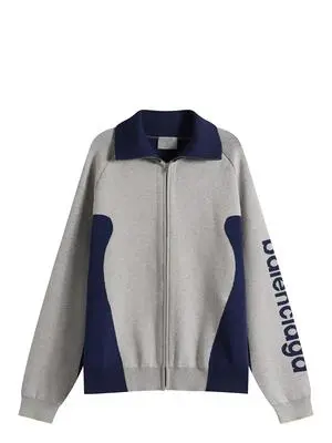 Balenciaga Zip-up Sport Jacket - Grey/navy