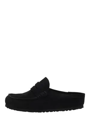 BIRKENSTOCK Naples Wrapped Suede Slip-on Clogs - Black