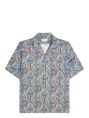 Dries Van Noten Boxy Jacquard Shirt - Blue