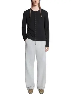 Dries Van Noten Cotton Sweatpants - Grey