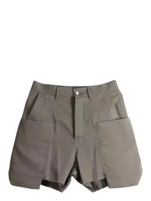 Rick Owens Raw Edge Panelled Shorts - Grey