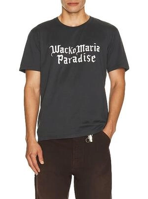 WACKO MARIA Standard Crew Neck Tee Shirt - Black