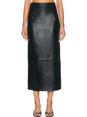 Loulou De Saison Inga High-waisted Maxi Skirt - Black