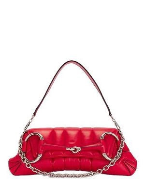 Gucci Horsebit Clutch - Red
