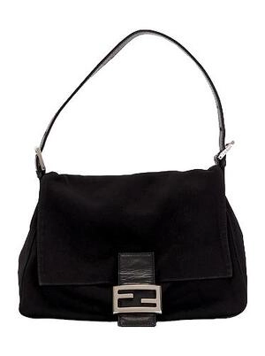 Fendi Mama Baguette Shoulder Bag - Black
