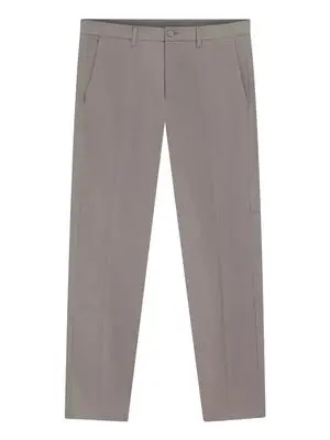 BOSS Regular Fit Button Trousers - Grey