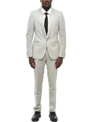 Corneliani Satin Shawl-lapel Suit - Neutrals