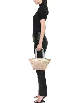 Gucci Gg Canvas Web Tote Bag - Neutrals