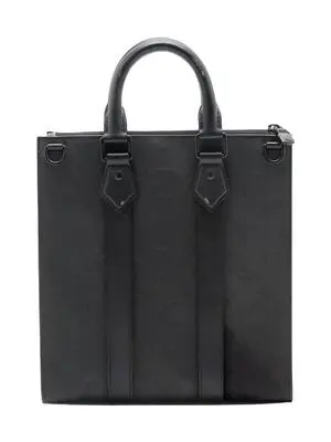 LOUIS VUITTON Monogram Taurillon Sac Plat Cross Satchel - Black