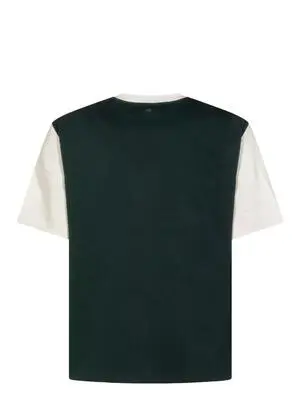 AMI Paris Logo-appliqué T-shirt - Green