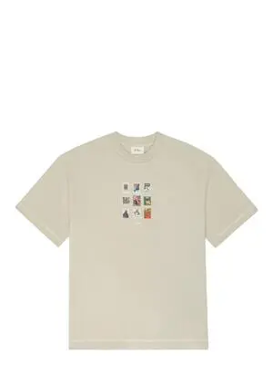 LES DEUX Graphic-print T-shirt - Neutrals