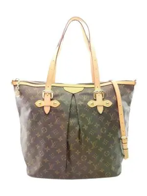 LOUIS VUITTON Monogram Palermo Gm Tote Bag - Brown