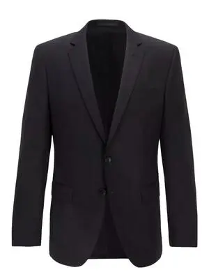Hugo Single-breasted Notched-lapel Jacket - Black