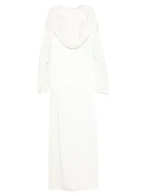 Stella McCartney Draped Cape-style Maxi Dress - Neutrals