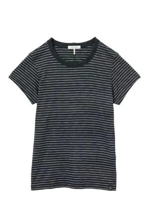 Rag & Bone The Slub Striped T-shirt - Black