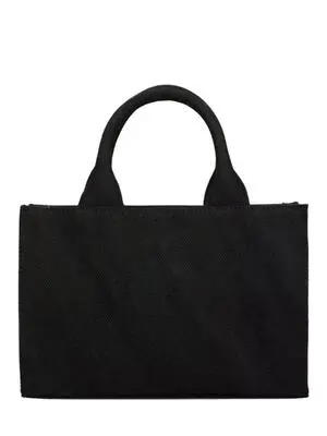 Moschino Logo Print Top-handle Bag - Black