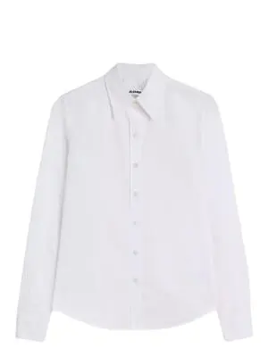 JIL SANDER Fitted Poplin Shirt - White