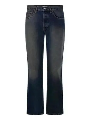GOLDEN GOOSE Faded Straight-leg Jeans - Blue