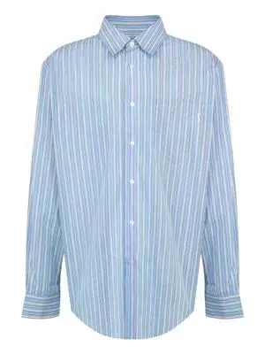 Saint Laurent Chemise Poche Plaquée Broderie - Blue