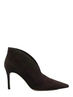 Roberto Festa V-cut Stiletto Ankle Boots - Brown