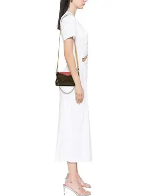 LOUIS VUITTON Monogram Pallas Clutch Satchel - Brown