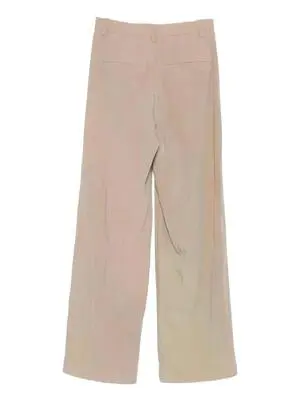 Vince Pleated Wide-leg Trousers - Neutrals