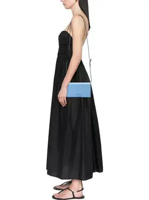 Gucci Microssima Wallet On Strap Crossbody Bag - Blue