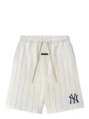 Fear Of God Yankees Pinstripe Sweatshorts - Neutrals