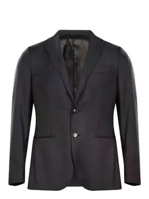 Caruso Single-breasted Pressed-crease Suit - Grey