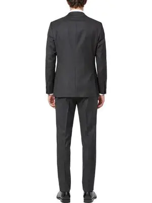 Caruso Single-breasted Pressed-crease Suit - Grey