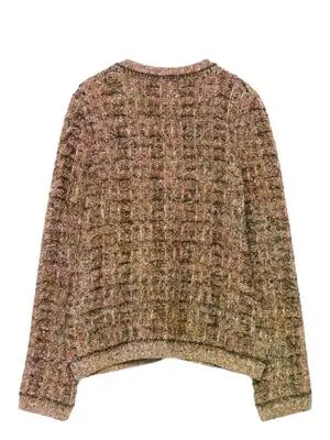 Bruno Manetti Bouclé-knit Patch-pocket Cardigan - Neutrals