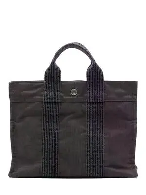 Hermès 20th Century Canvas Herline Pm Tote Bag - Grey
