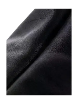 Versace Leather Hobo Bag - Black