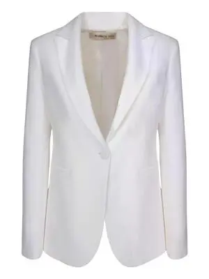BLANCA VITA Single-breasted Blazer - White