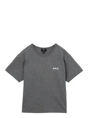 A.p.c. Logo Print Crewneck T-shirt - Grey