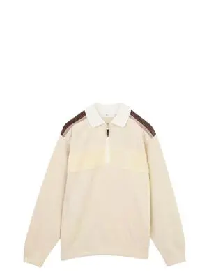 Toga Panelled Zip-up T-shirt - Neutrals