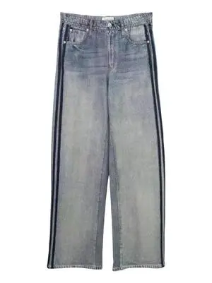 Rag & Bone Side Stripe Straight-leg Jeans - Blue