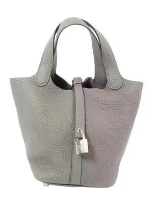 Hermès Hermès Leather Tote Bag Grey