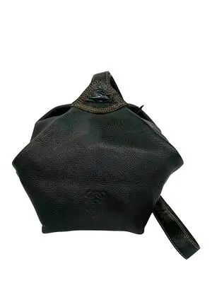 Loewe Leather Anagram Shoulder Bag - Black