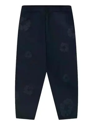 DENIM TEARS Mono Wreath Drawstring Track Pants - Blue